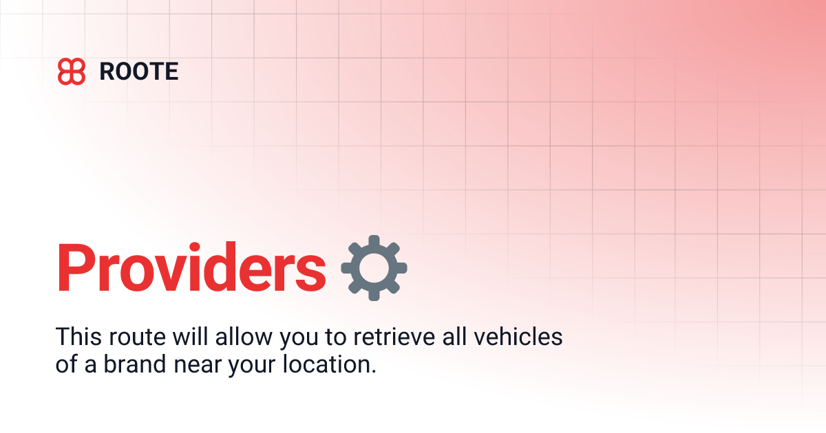 Providers ⚙️ | ROOTE